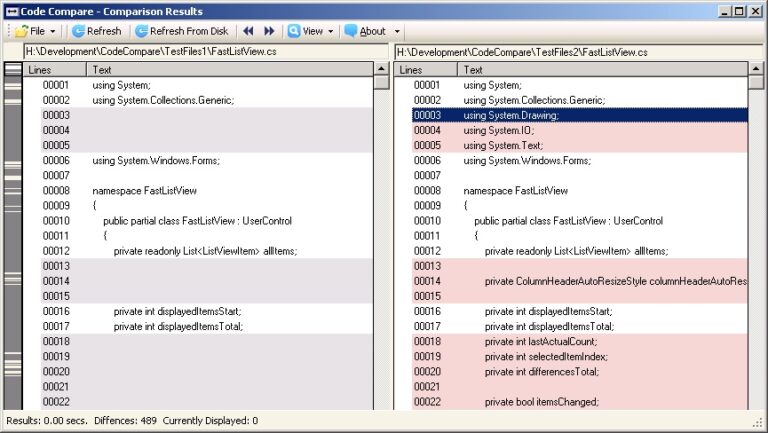 Code Compare – Adam Berent Software & Hobbies